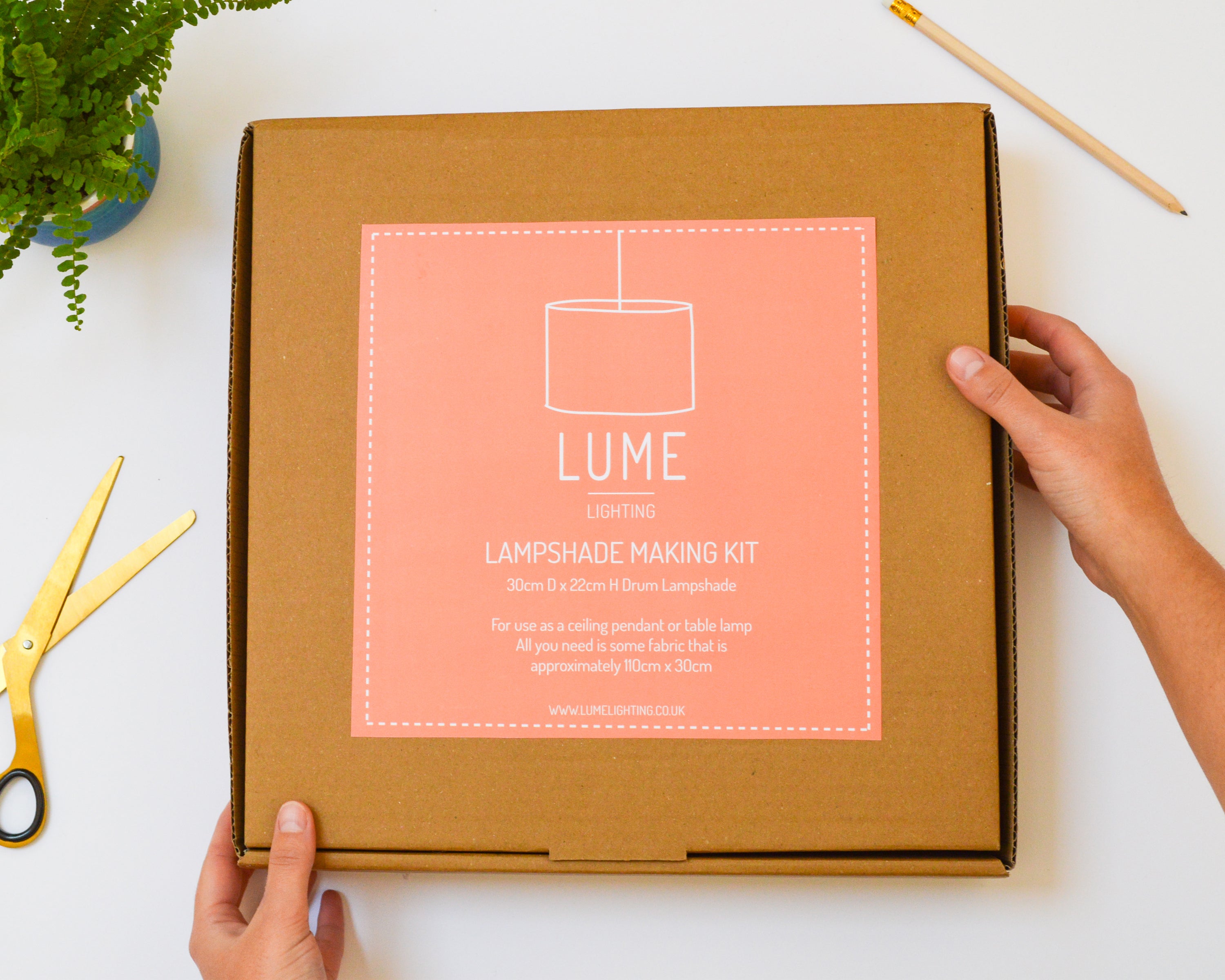 Lampshade Making Kit With Fabric - Large – lumelighting